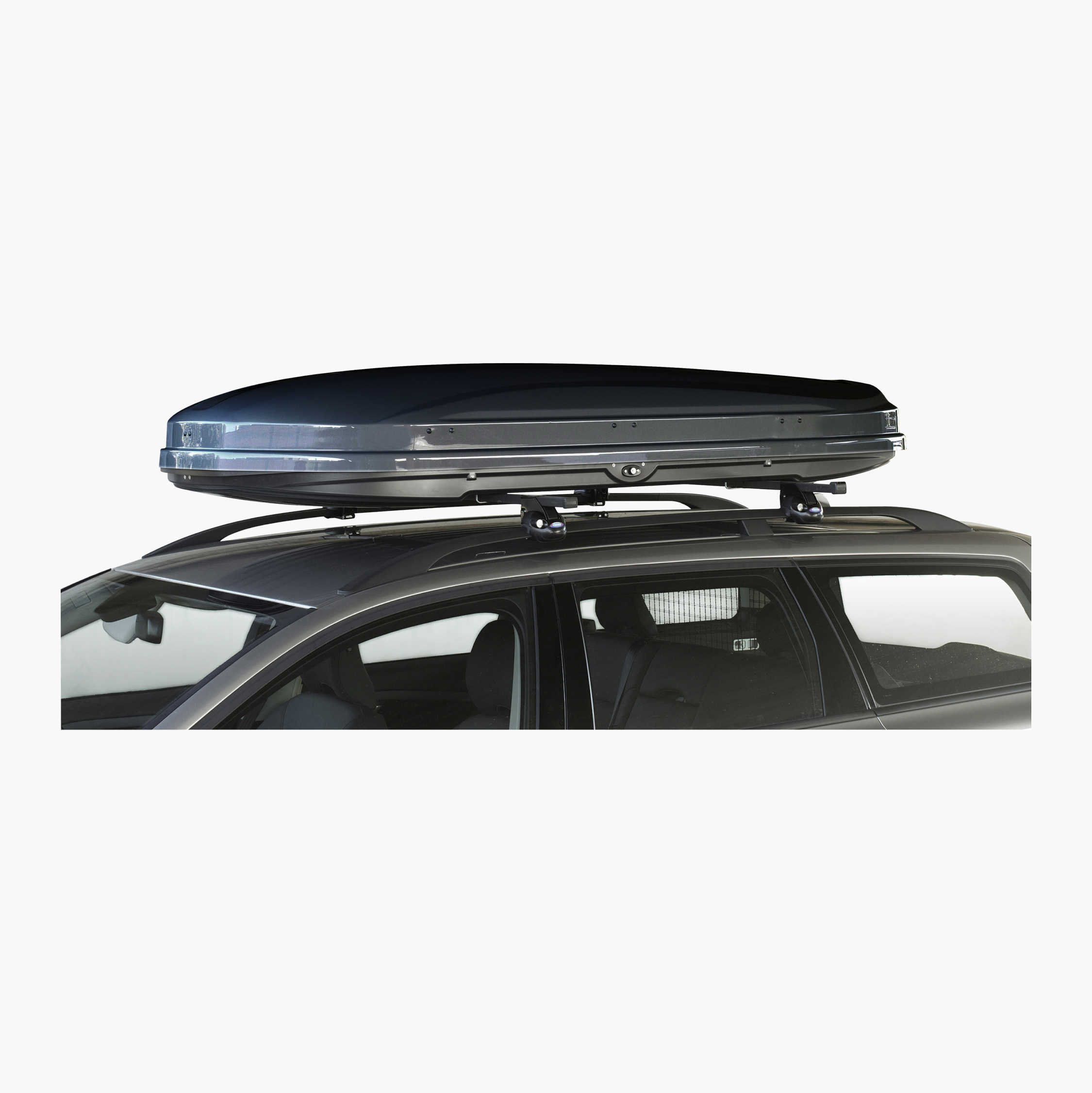 Roof Box 450 l gloss black Biltema.no
