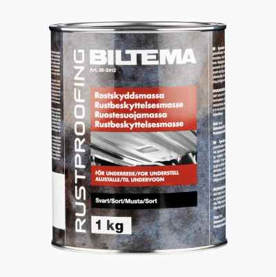 Rustbeskyttelsesmasse, sort, 1 l - Biltema.no