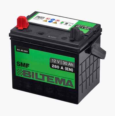 Vapaa-ajan akku, 12 V, 30 Ah - Biltema.fi