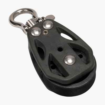 Fiddle Block with Sheave and Clam Cleat, 35 mm - Biltema.se