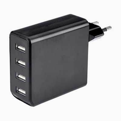 USB-lader med 2 udgange, Type A, 2,4 A - Biltema.dk