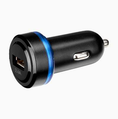 Billader med 3 USB-udtag, 12/24 V - Biltema.dk