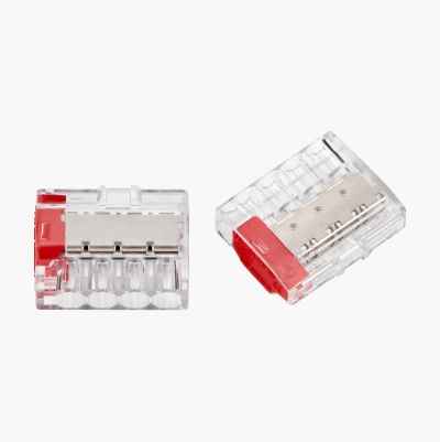 Koblingsklemme med hurtiglås, 4-leder, 10 stk. - Biltema.no