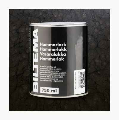 Hammerlakk, hvit, 0,75 liter - Biltema.no
