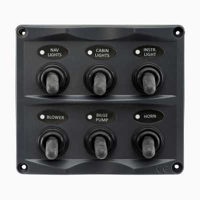 Switch panel, 4 switches - Biltema.dk