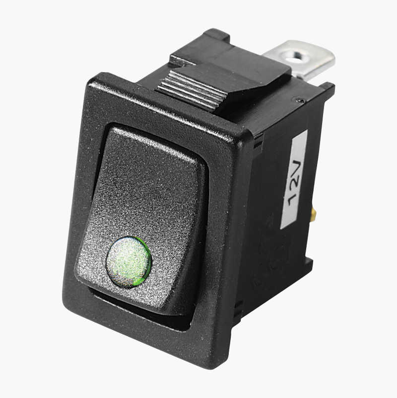 Switch, indicator light, 12 V, 16 A - Biltema.se