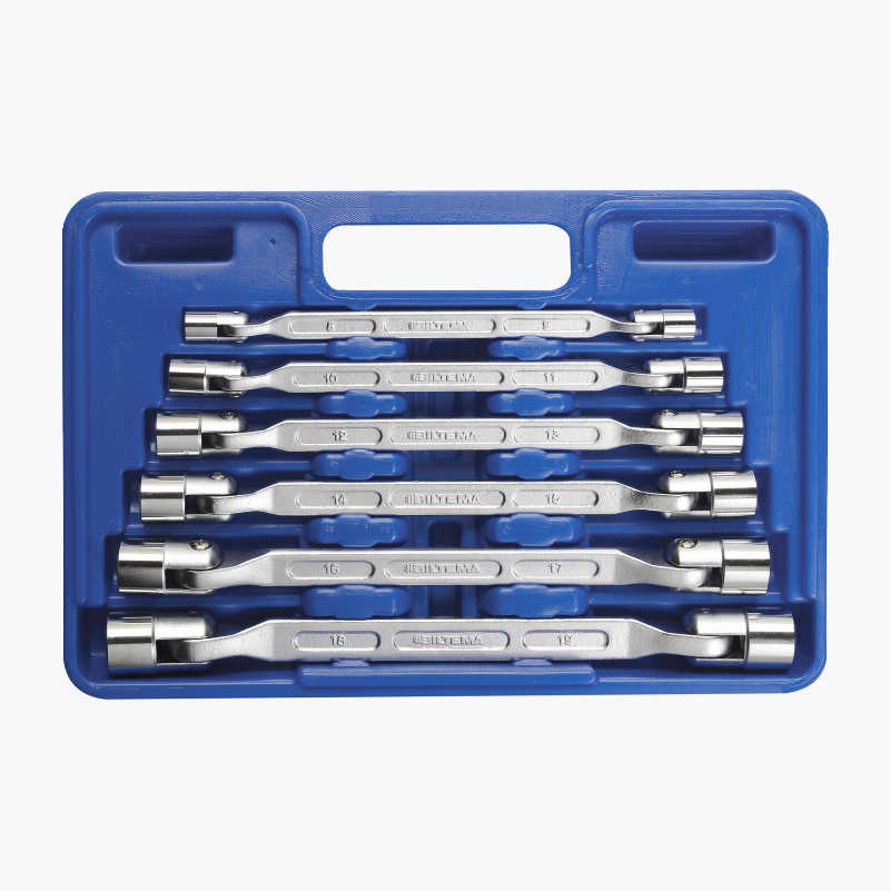 Jointed spanner set, 6 parts - Biltema.no
