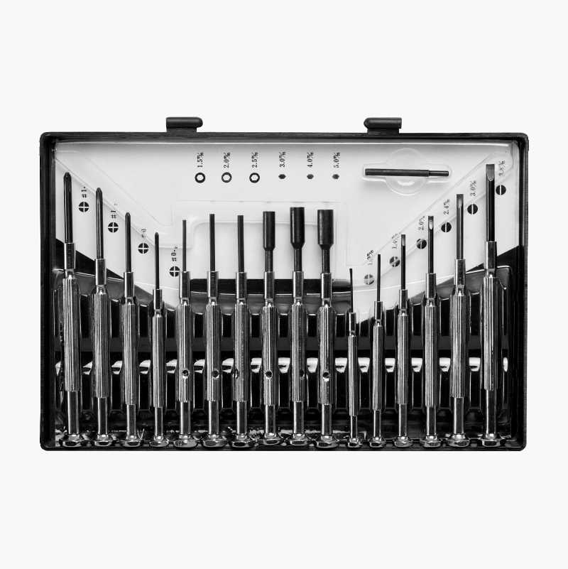Precision screwdriver set, 17 parts - Biltema.fi