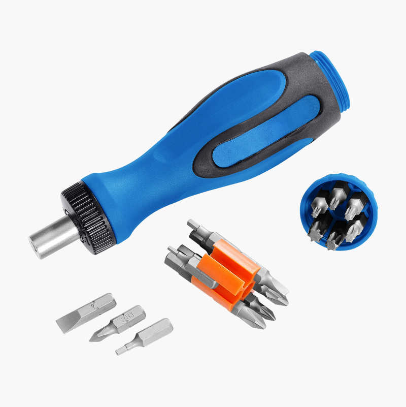 Ratchet screwdriver with 18 bits. - Biltema.no