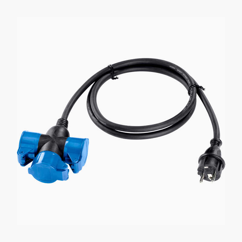 Multi-way socket, earthed, 1,5 m - Biltema.no