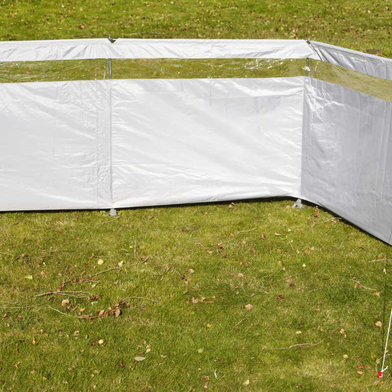 Windbreak with windows - Biltema.fi