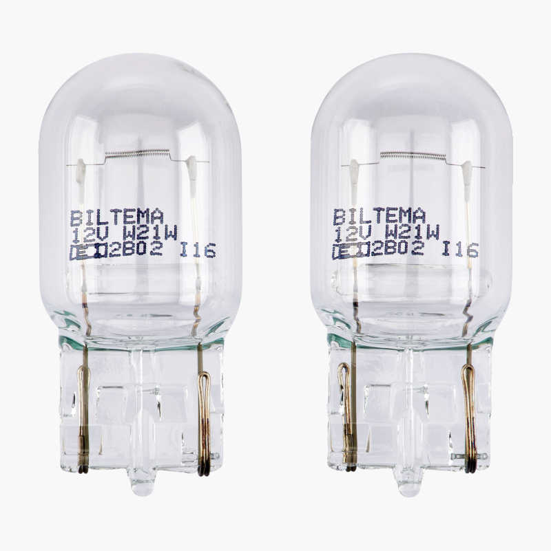 12V W21W T20 W3X16D 2STK - Biltema.no