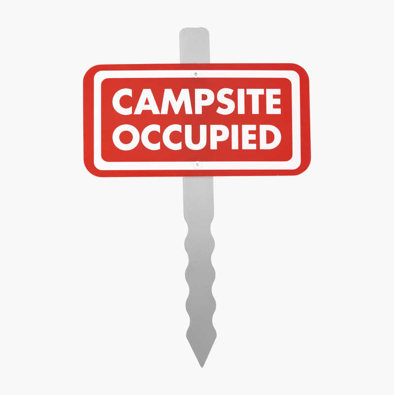 "Campsite Occupied" Sign - Biltema.fi