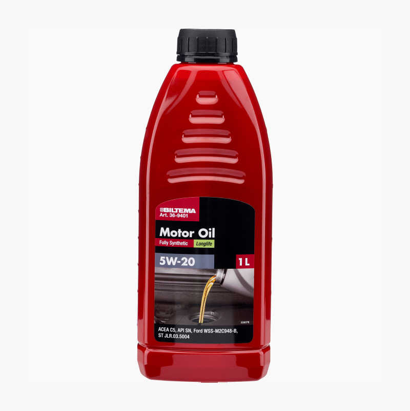 Full synthetic engine oil 5W–20, 1 litre - Biltema.fi