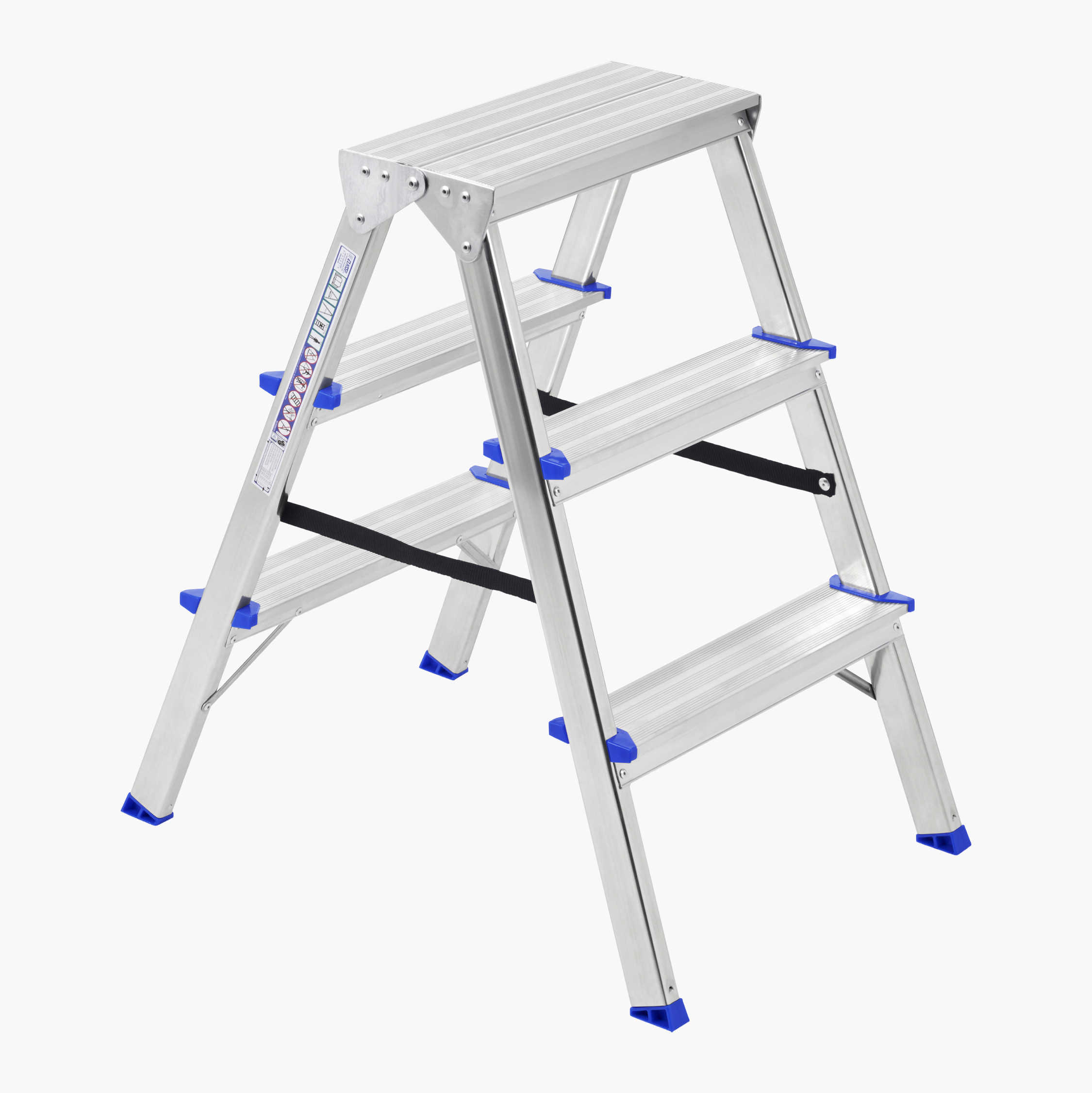 Stepladder, free-standing, 3+3-steps - Biltema.fi