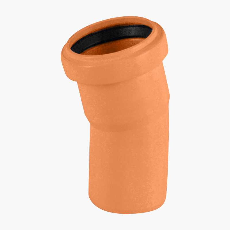 Elbow, ground drainage pipe, 110 mm - Biltema.fi
