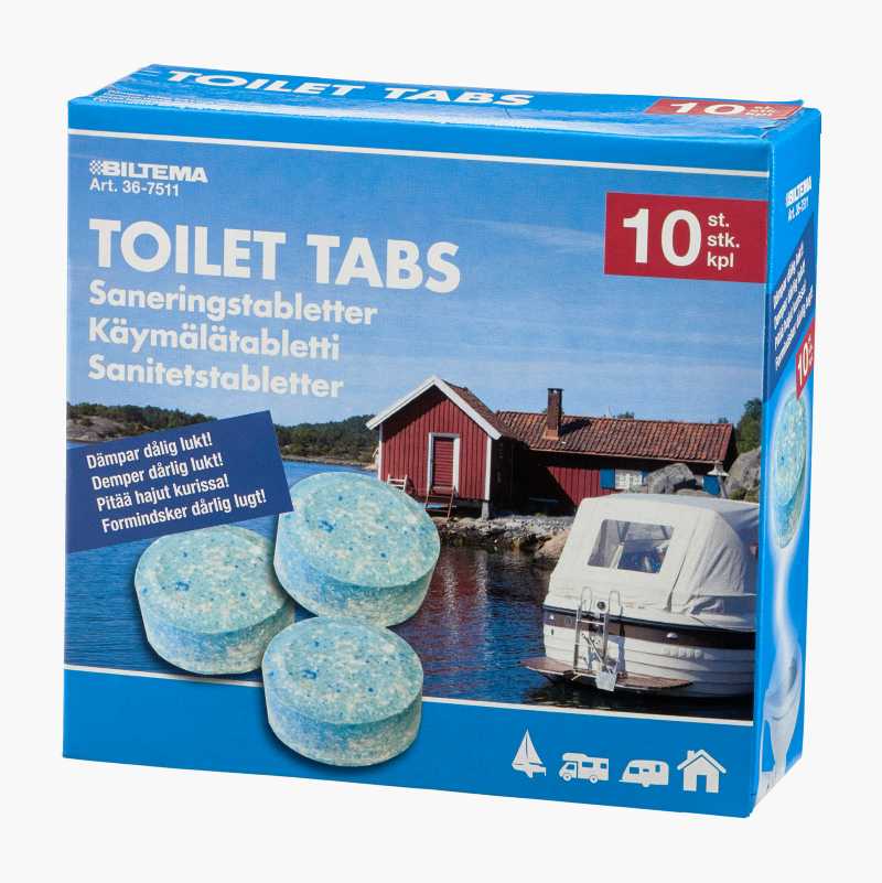 Sanitation Tablets, 10-pack - Biltema.dk