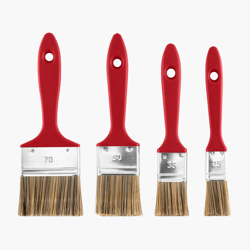 Paintbrush set basic, synthetic, 25–70 mm - Biltema.fi
