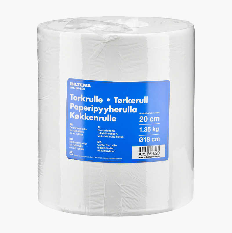 Paper towel roll, 300 meters - Biltema.dk