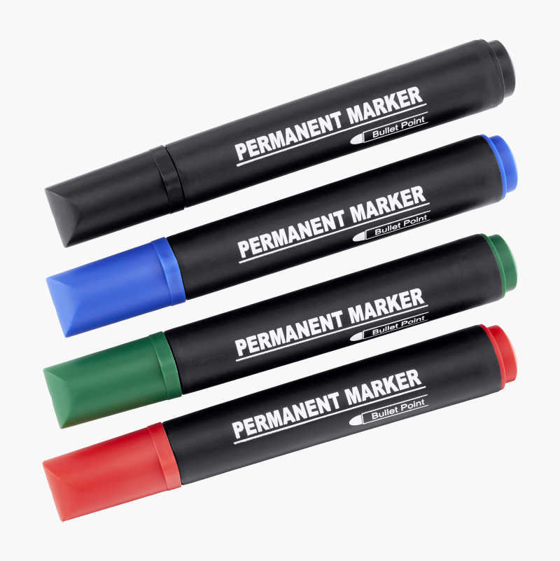 Tusjer, 4-pakning, skrå spiss - Biltema.no