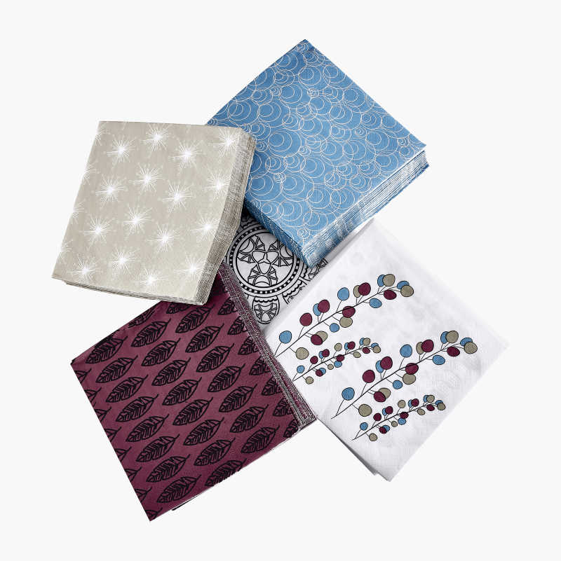 Paper Serviettes, patterned, 20-pack - Biltema.fi
