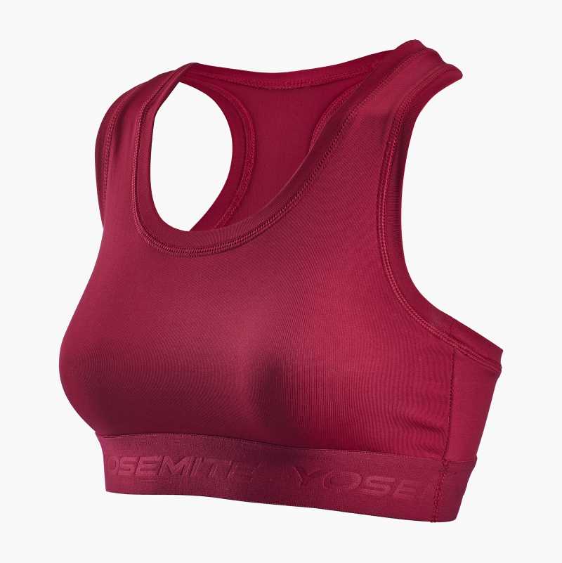 Sports top, dark pink - Biltema.se