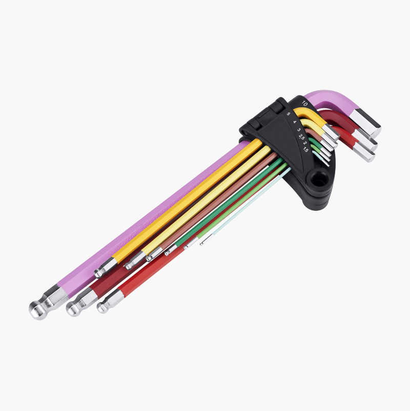 Allen keys, colour coded, 9 parts - Biltema.se