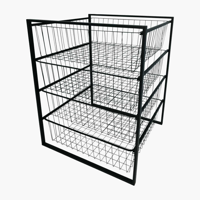 Wire basket with stand, 55 cm - Biltema.no