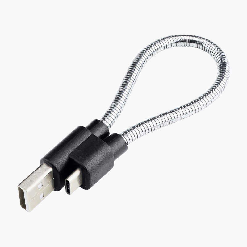 USB-ledning med Type C-stik, 0,18 m - Biltema.dk
