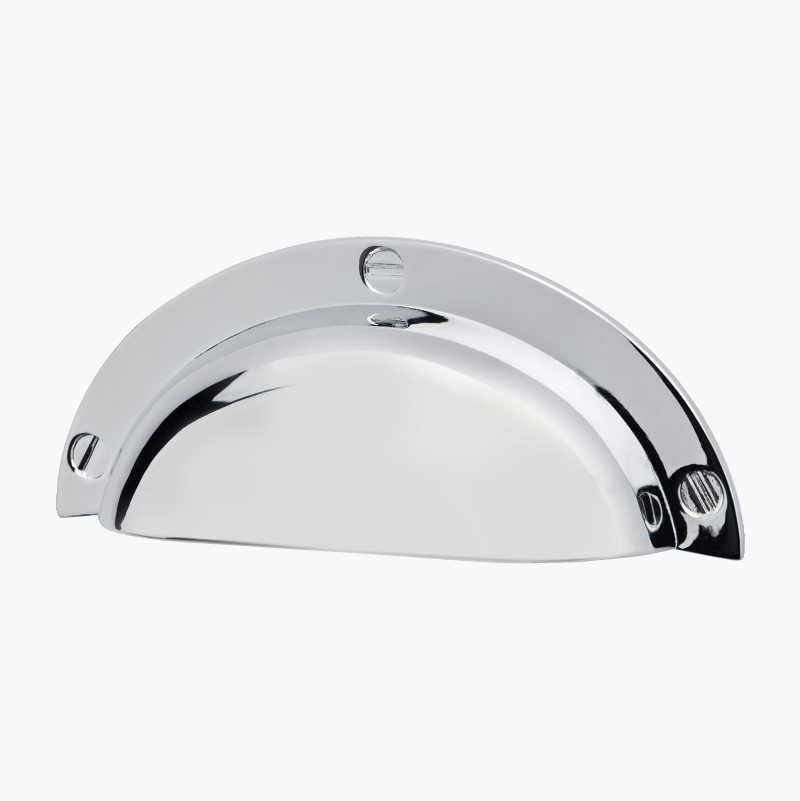 Shell handle, chrome-coloured - Biltema.fi