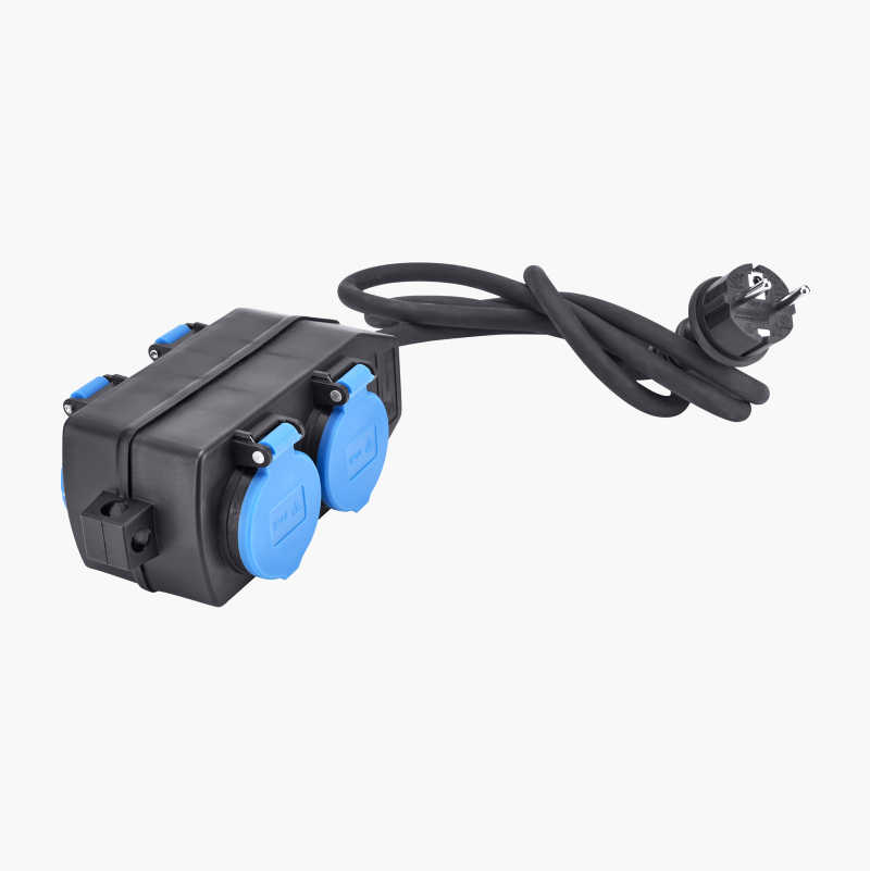 Multi-way plug, earthed, 1,5 m - Biltema.fi