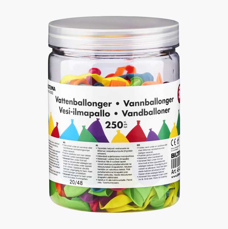 Vesi-ilmapallo, 250 kpl - Biltema.fi