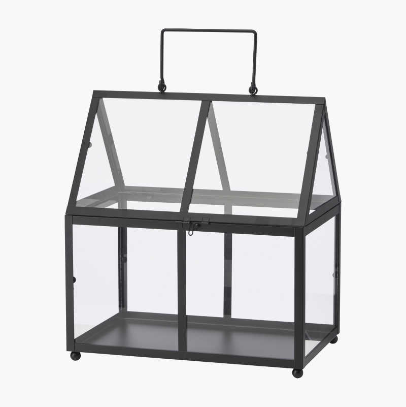 Miniväxthus, glas, 36 x 23 cm - Biltema.se