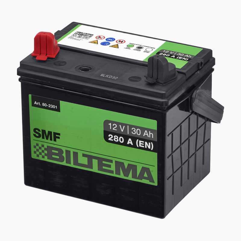 Vapaa-ajan akku, 12 V, 30 Ah - Biltema.fi
