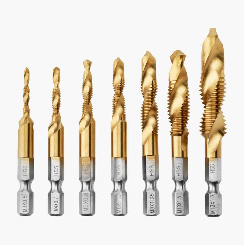 Bor og gjengetapp 1/4", 7 stk. - Biltema.no