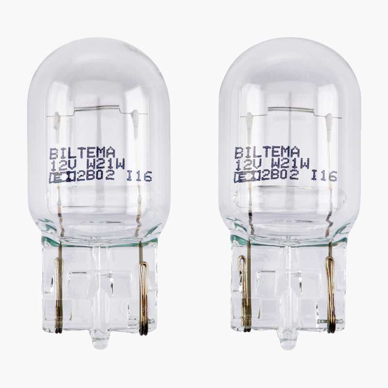 Glödlampa W3x16d, 12 V, 21 W, 2 st. - Biltema.se