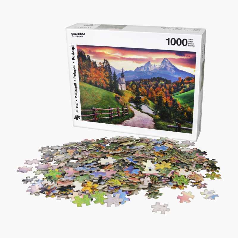Pussel, 1000 bitar - Biltema.se