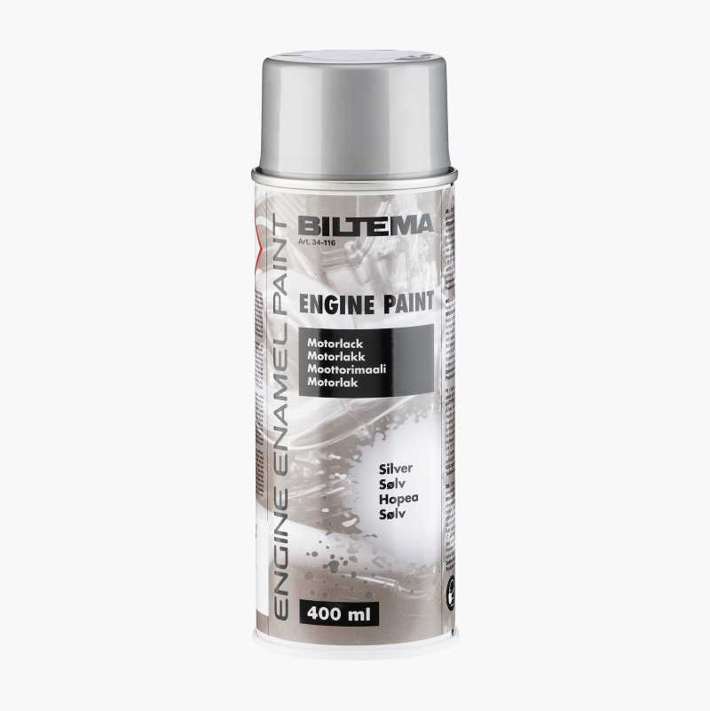 Engine paint, silver, 400 ml - Biltema.fi