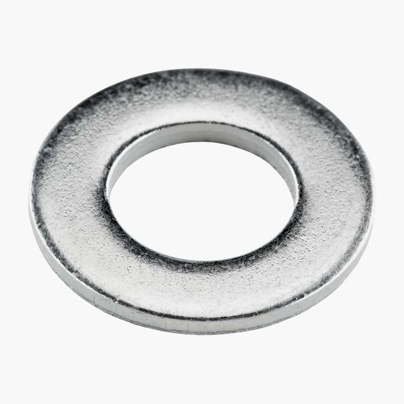Round washer M10 x 20 mm, electro-galvanised, 100 pcs - Biltema.dk