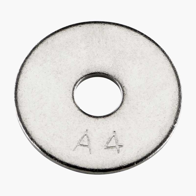Round washer stainless steel 5.3 x 20 x 1.5 mm - Biltema.se