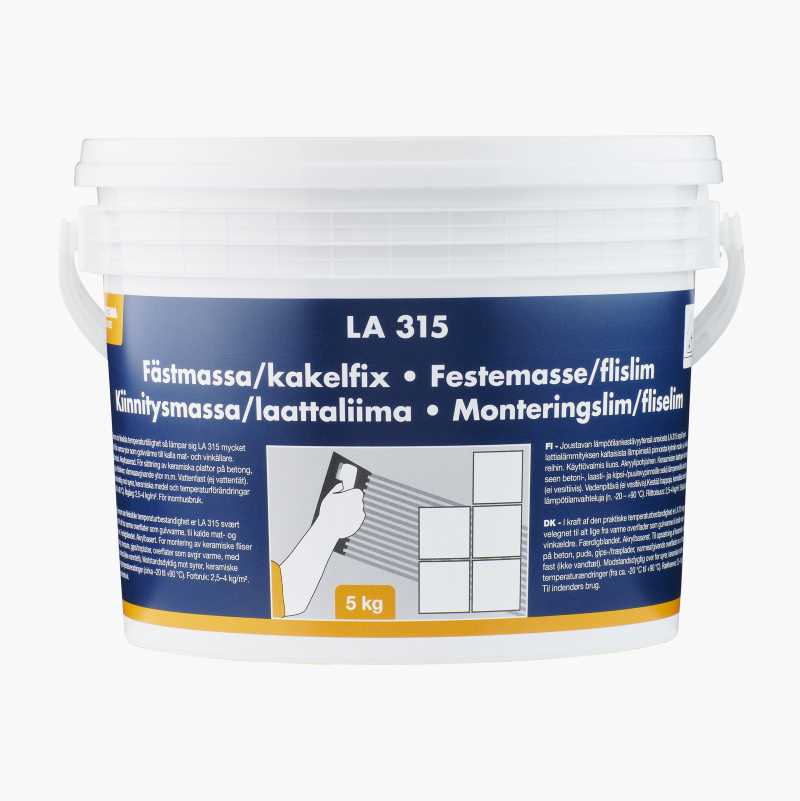 Adhesive mortar LA 315, 5 kg - Biltema.no