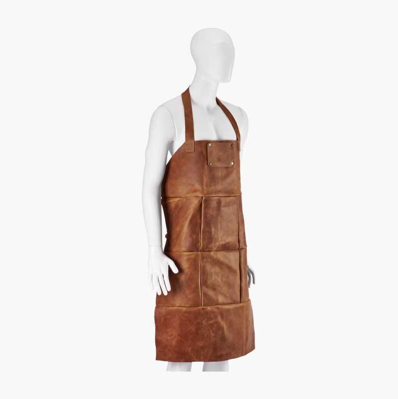 Grill apron, leather - Biltema.se