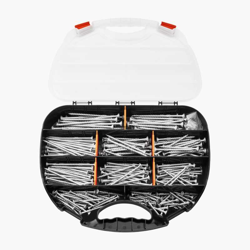 Wooden screw box C4, 300 pcs - Biltema.se
