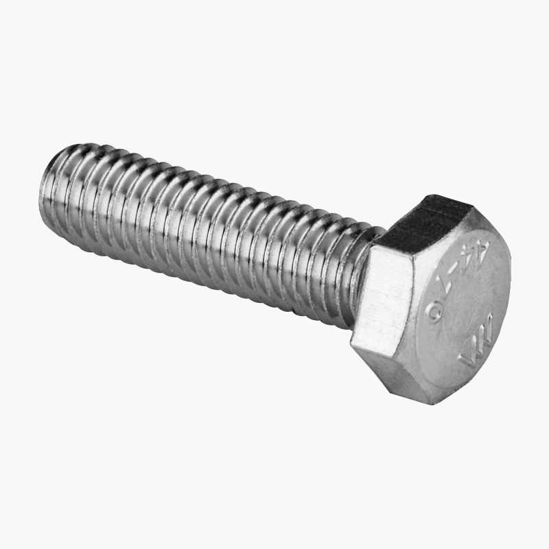 Hexagonal screw stainless steel, M8 x 30 - Biltema.fi