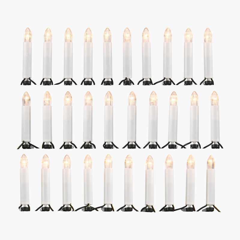 Juletræslys indendørs, 30 stk. LED-pærer - Biltema.dk