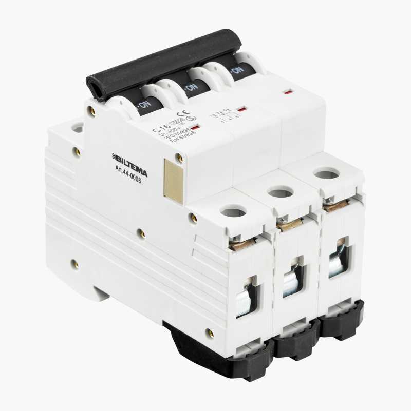 Automatic fuse, 3-pole, 16 A - Biltema.no