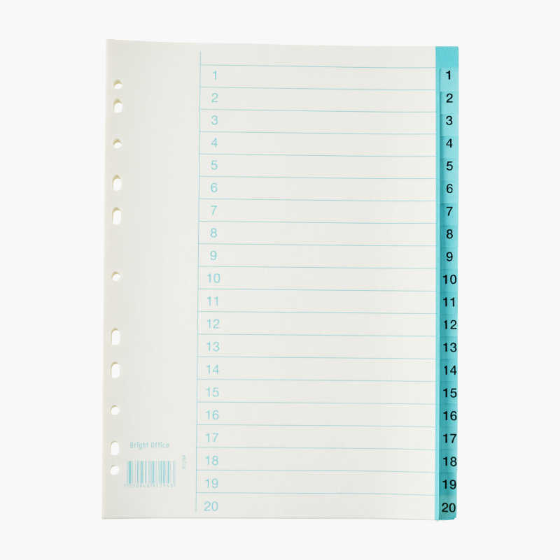 Permregister, A4, 1–20 - Biltema.no