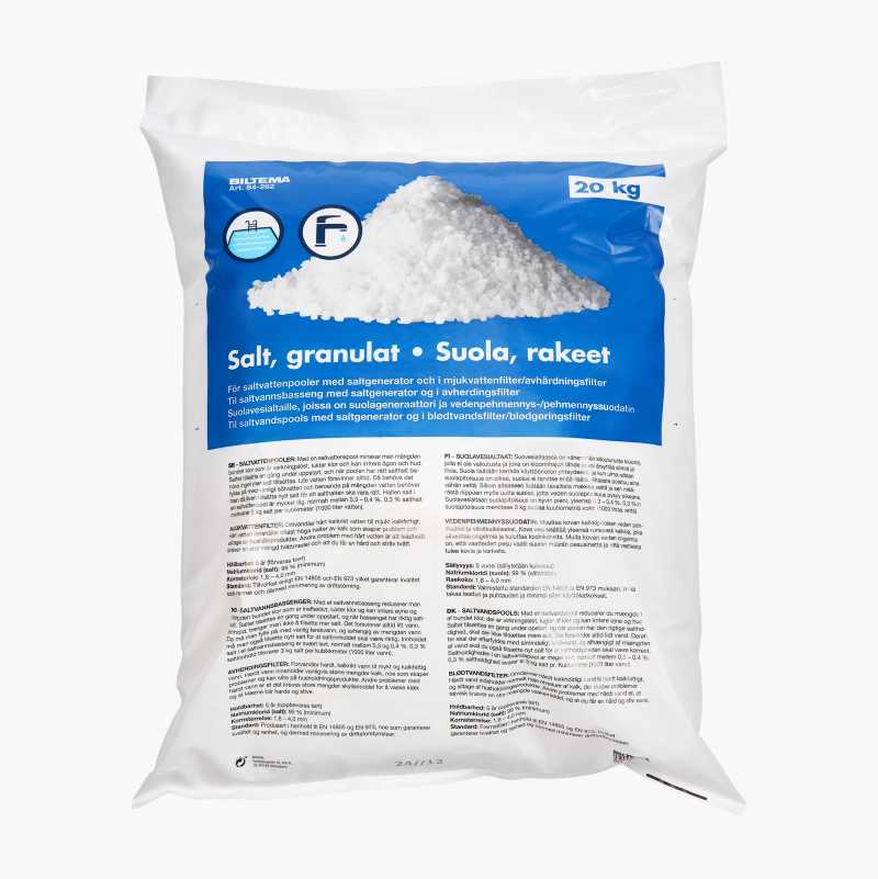 Salt, granules, 20 kg - Biltema.no