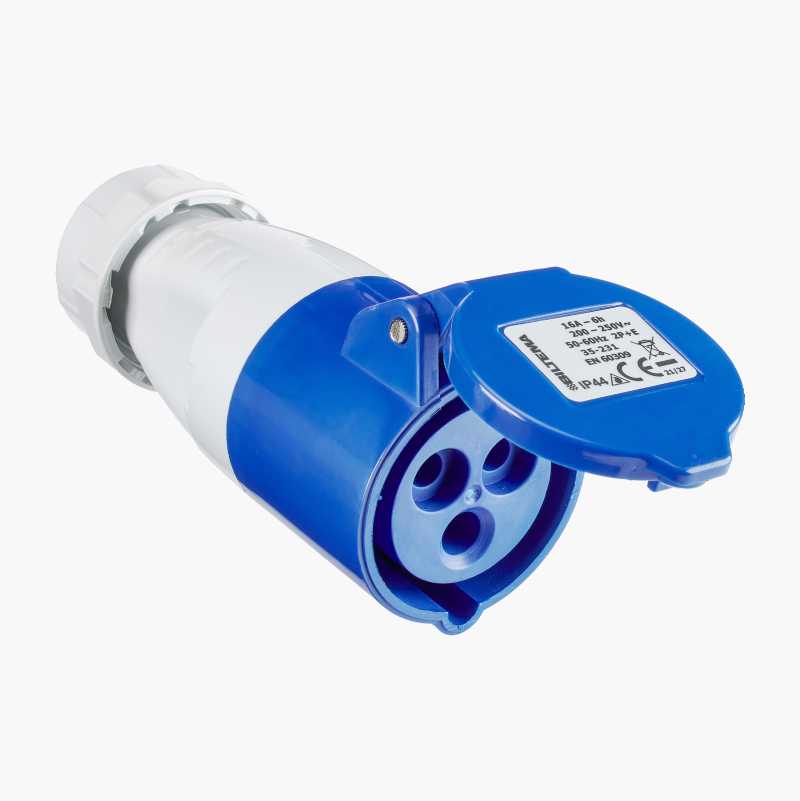 Extension socket CEE, 1-phase - Biltema.fi