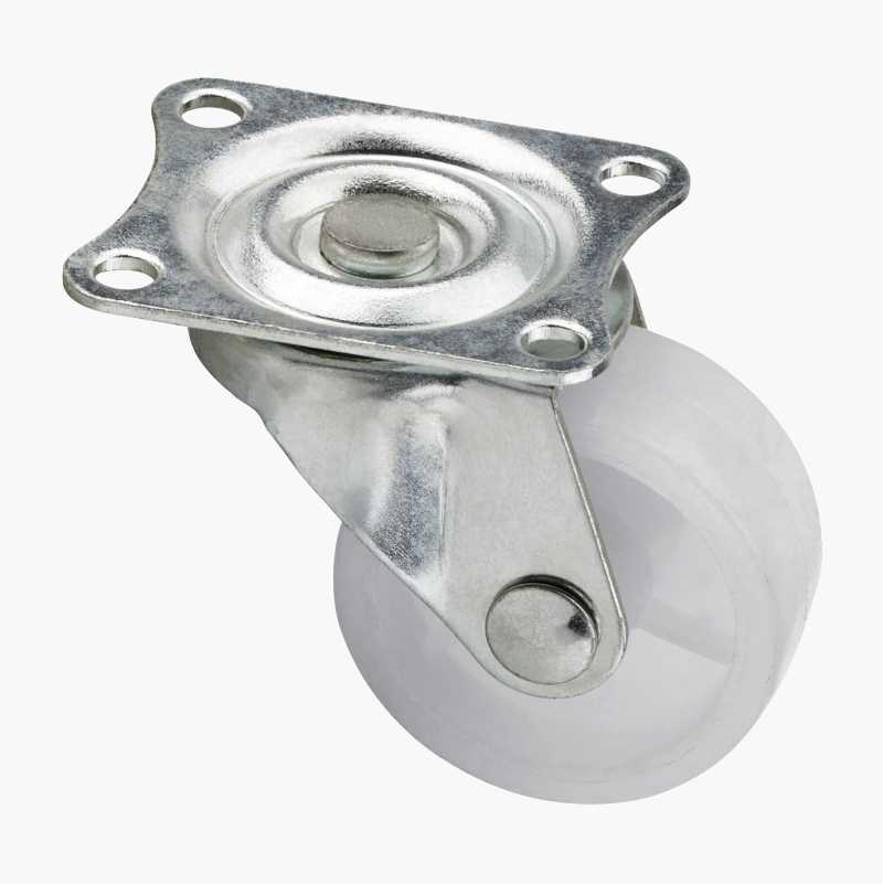 Hjul med sving, 17 x 38 mm, 2 stk. - Biltema.no